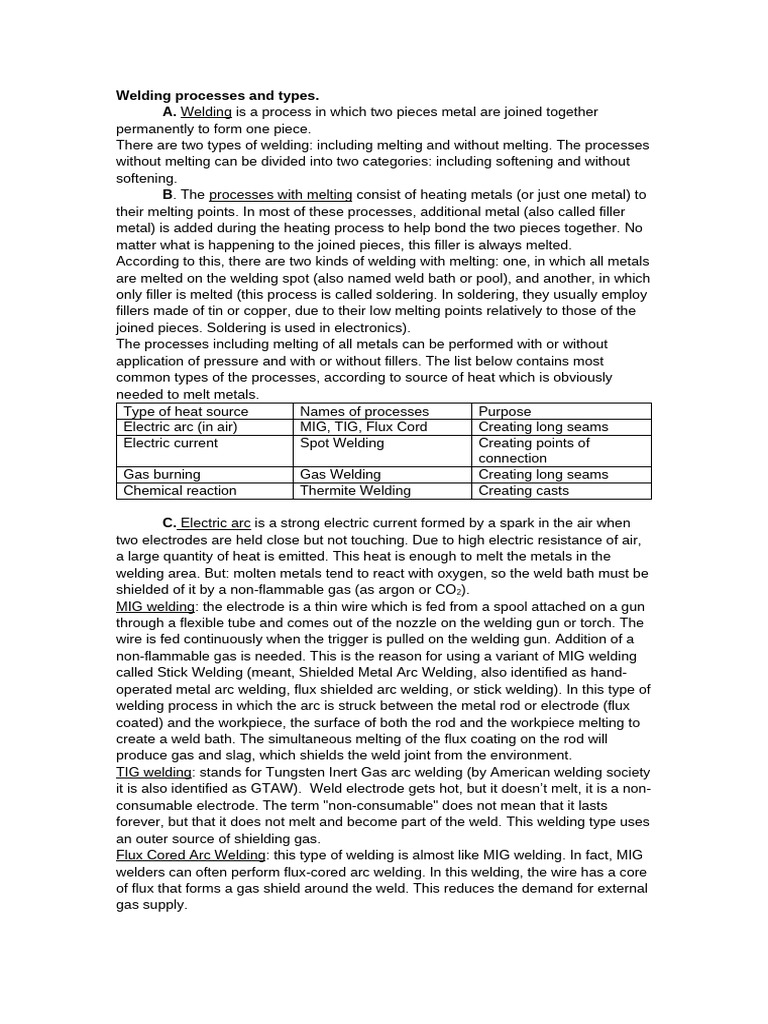 Welding Processes and Types | PDF | Welding | Construction