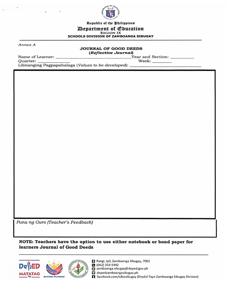 Good Deeds Layout | PDF