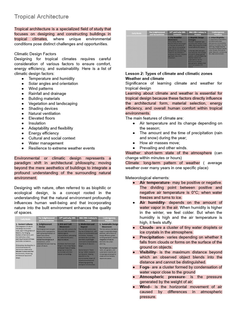 Understanding Tropical Architecture Design | PDF | Wound | Atmosphere ...