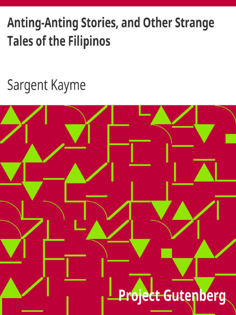 Anting anting stories and other stories of the Filipinos | PDF | Project Gutenberg