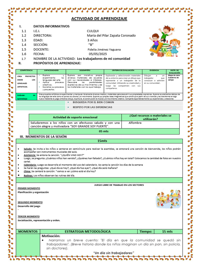 Actividad de Aprendizaje 05 de Mayo | PDF | Las emociones | Aprendizaje