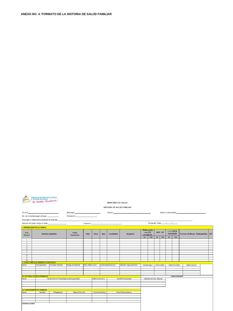 Llenado Ficha Familiar y DX - Comunitario-1 | PDF | Agua | Salario