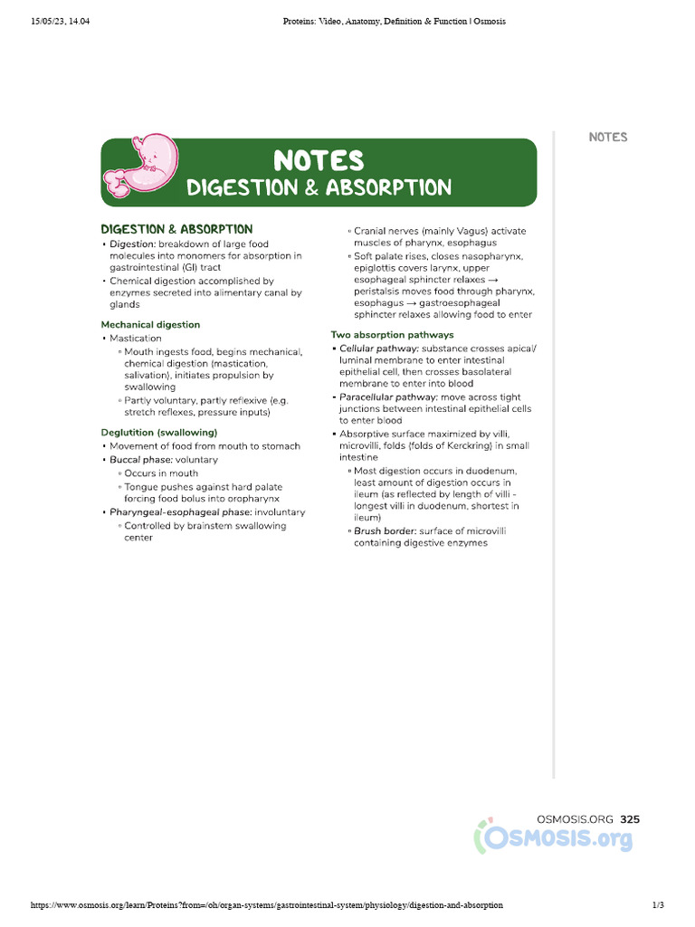 Osmosis Digesti | PDF