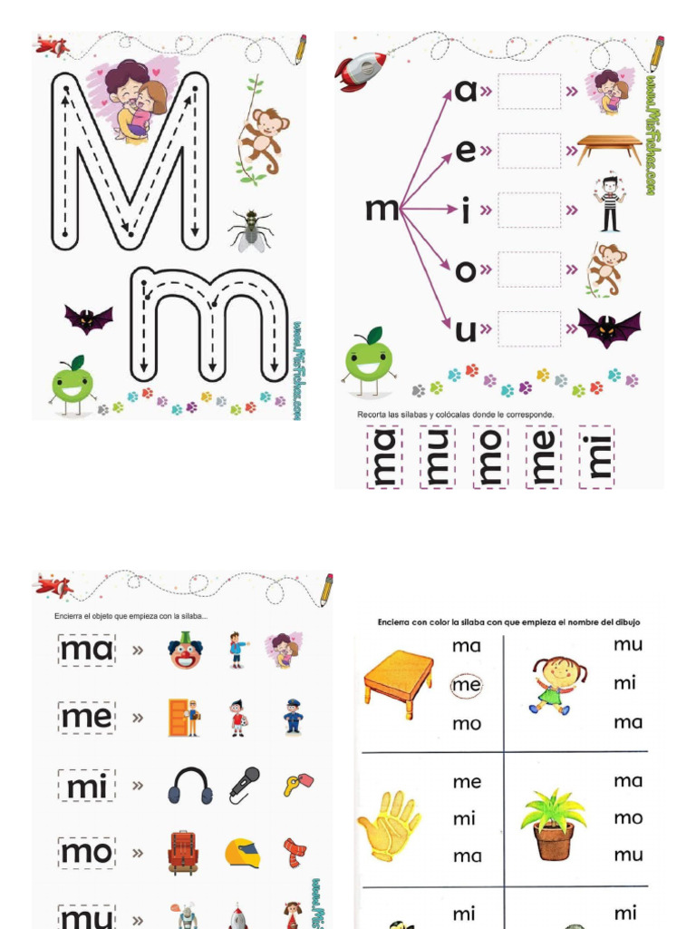 Guías Letra M | PDF