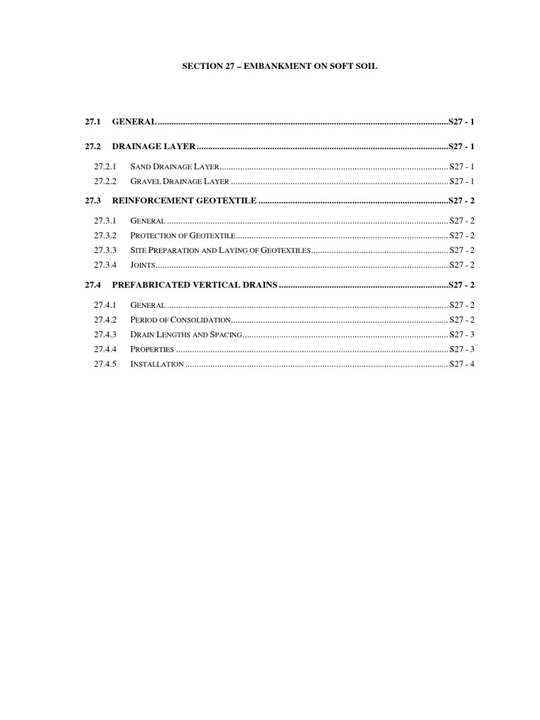 Embankment Construction on Soft Soil | PDF | Drainage | Surgical Suture
