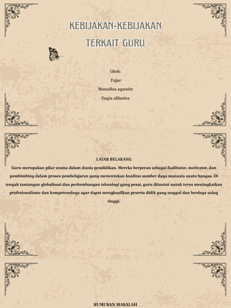 Kebijakan Pendidikan untuk Guru di Indonesia | PDF