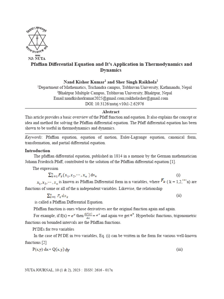 7 +Nand+Kishor+Kumar+and+Sher+Singh+Raikhola+ (63-67) | PDF | Heat | Function (Mathematics)