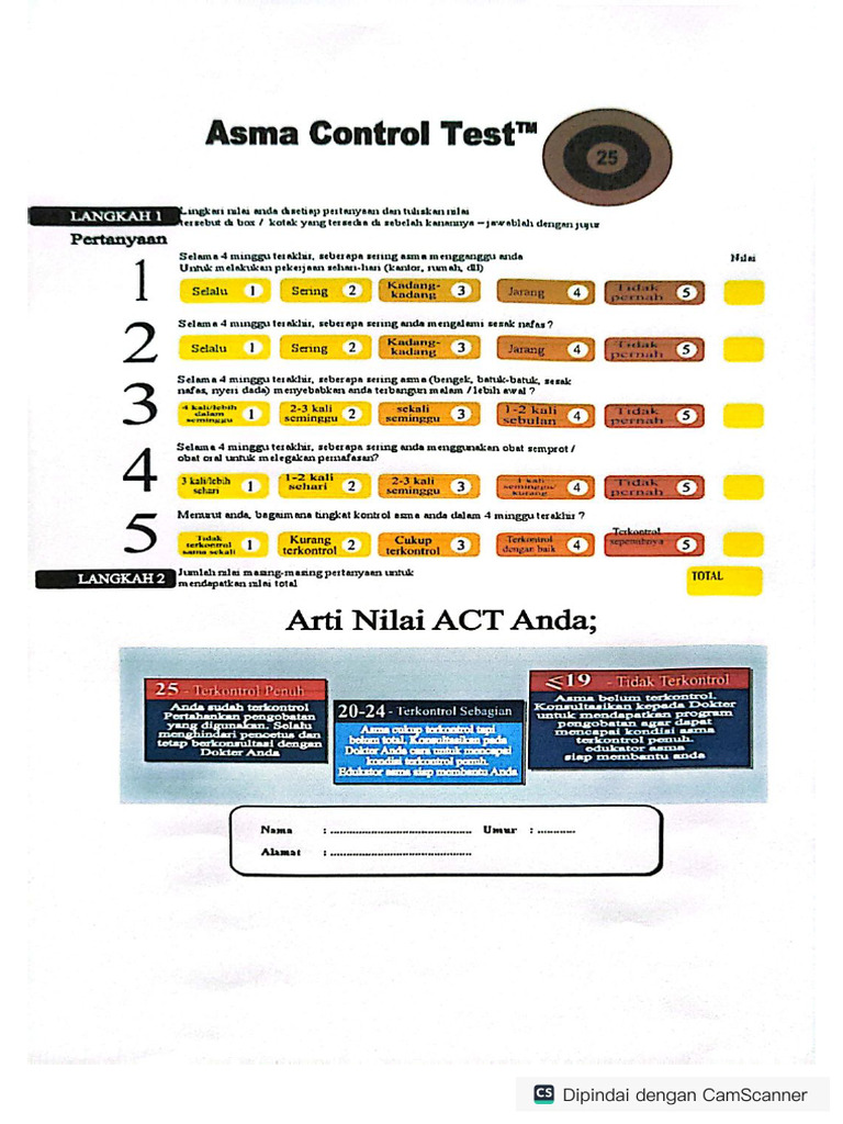 Asma Control Test | PDF