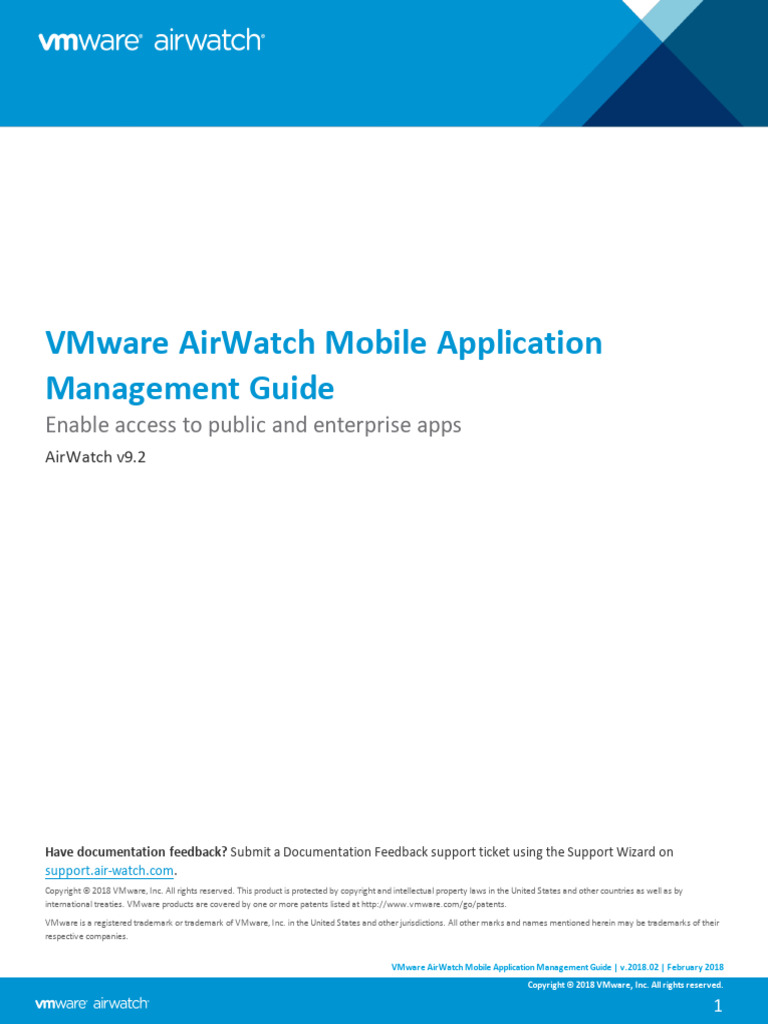 Mobile Application Management Guide v9_2 | PDF | Mobile App | Application Software