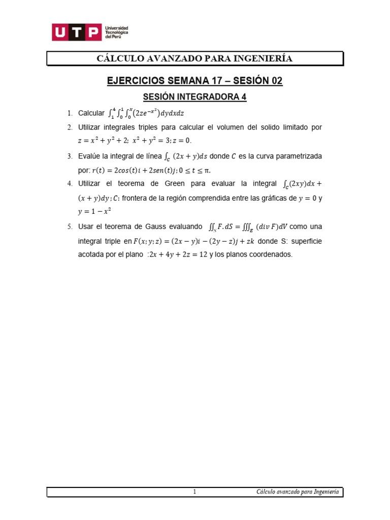 S17 - s2 - Resolver Ejercicios Sesión Integradora 5 - JEWIRO | PDF