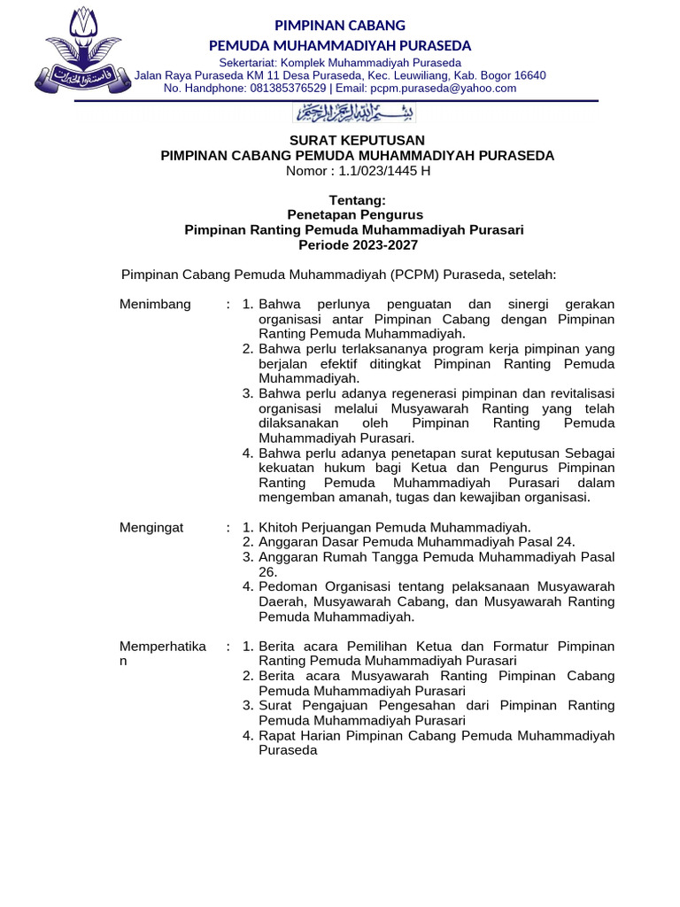 SK PRPM-Purasari | PDF