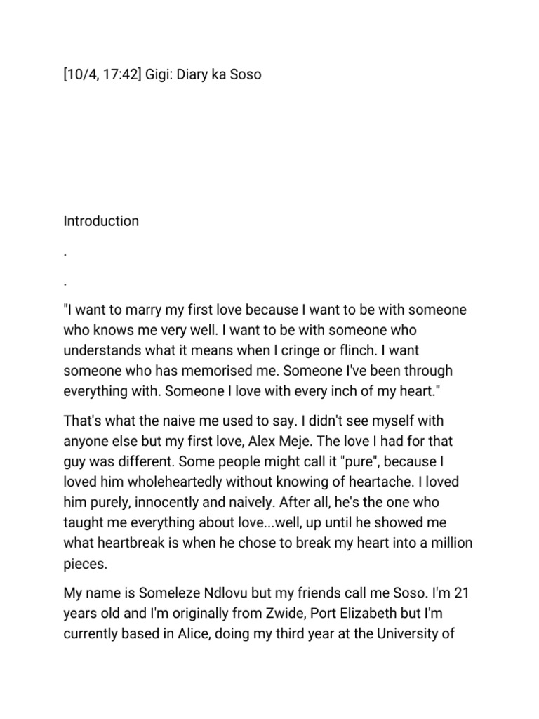 Diary Ka Soso-1 | PDF