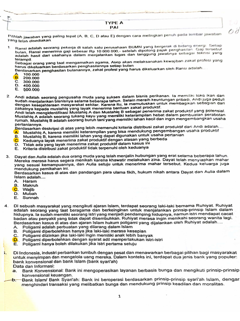 Soal Type A_ | PDF