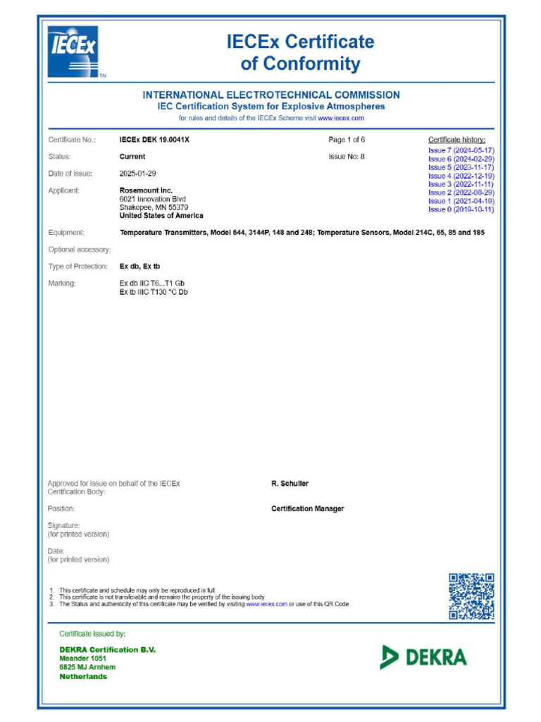 Iecex Dek 190041x | PDF