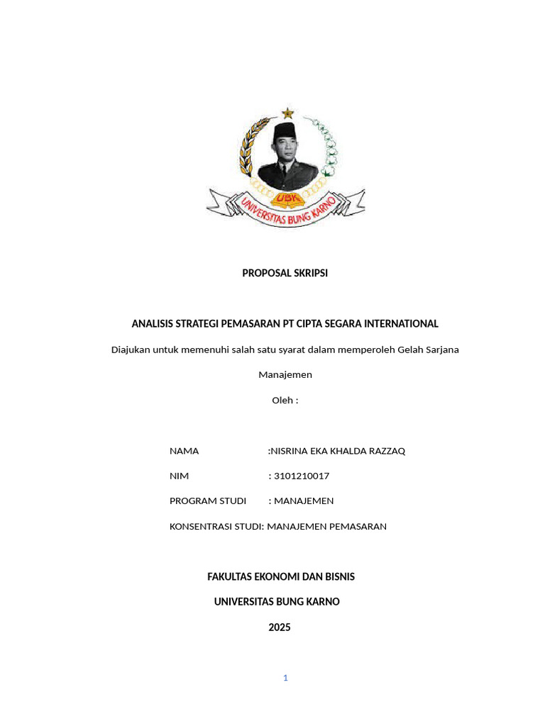 Proposal Skripsi Echa Print | PDF