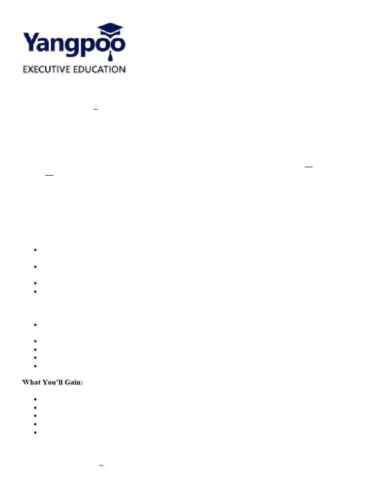 JD - Yangpoo Executive Education - Sales Intern | PDF