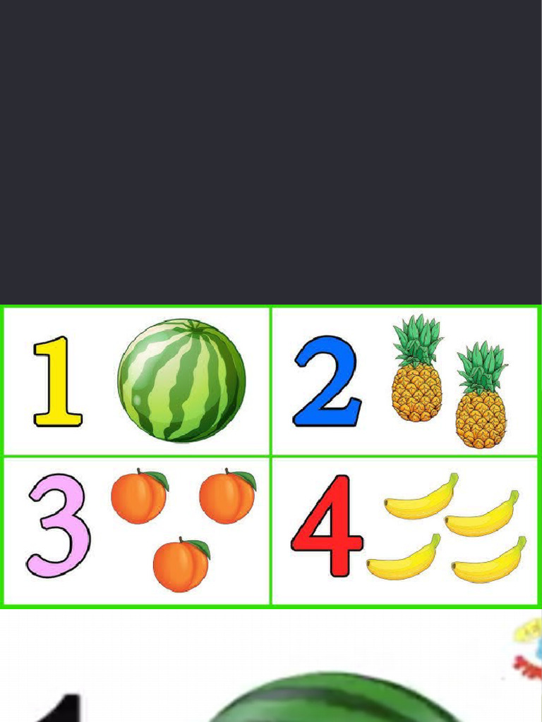 NUMEROS Y FRUTAS | PDF