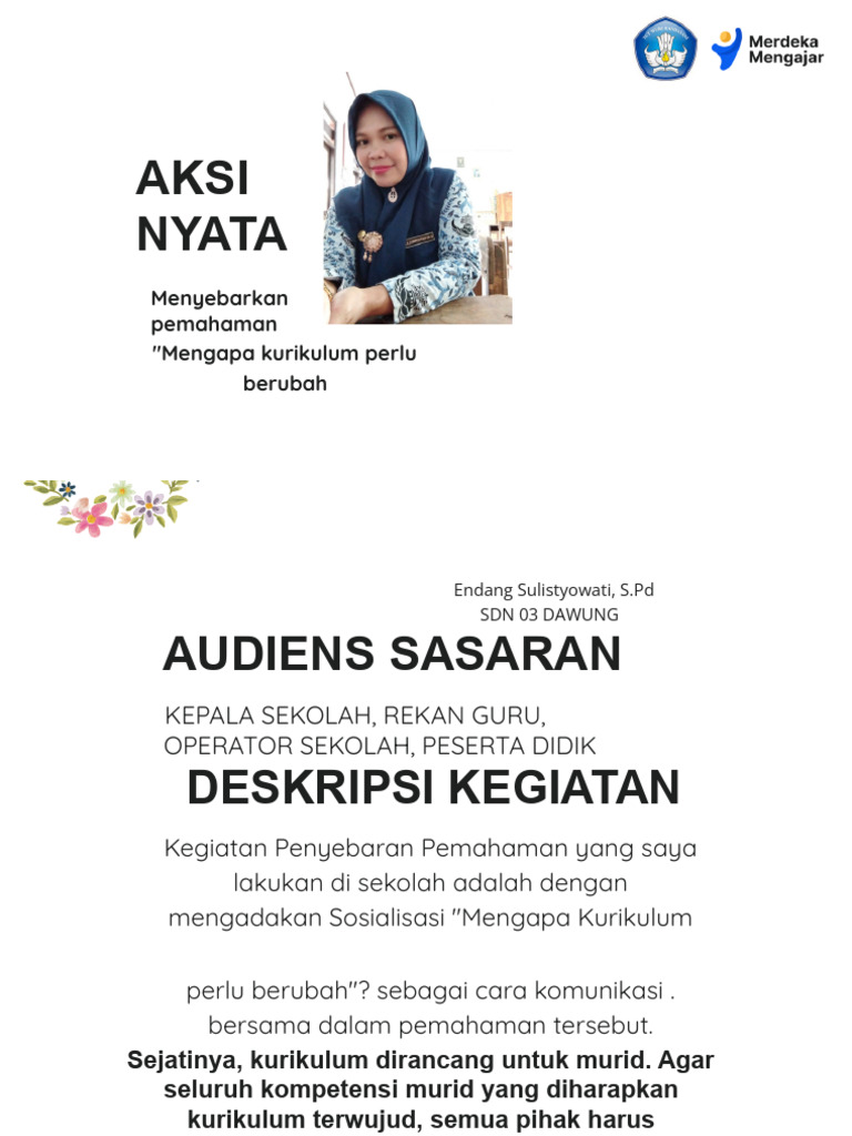 Kurikulum Merdeka Sd Endang Sulistyowati | PDF