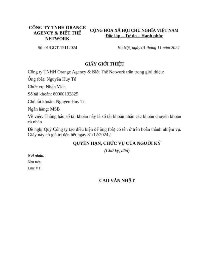 Giay-Gioi-Thieu 3011164505 0904143941 | PDF