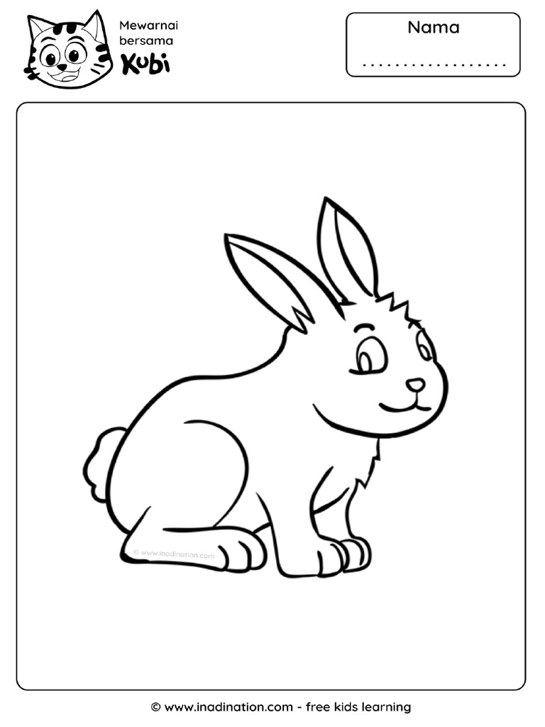 Worksheet Coloring Rabbit | PDF