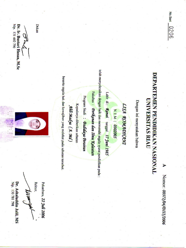 Ijazah 2 | PDF