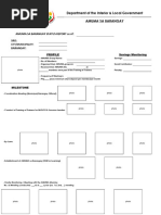 Barangay Profile Template | PDF