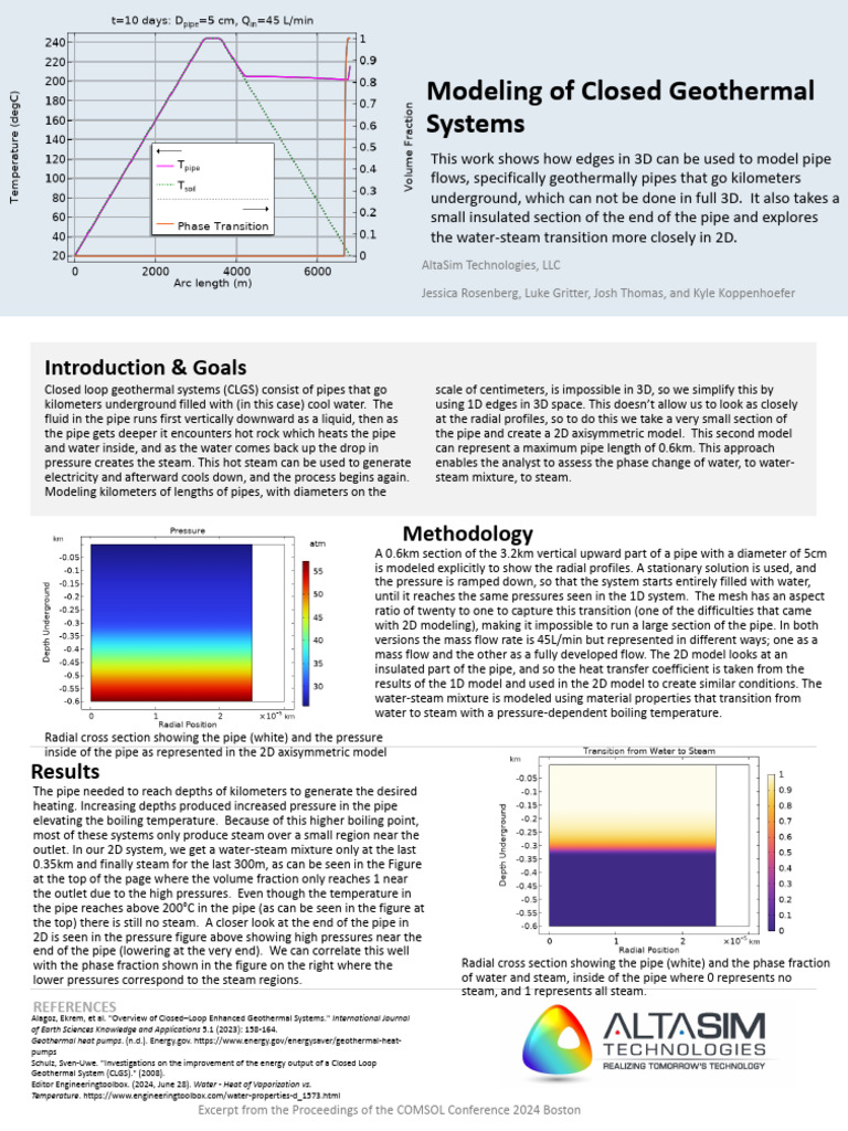 Using COMSOL To Create A Closed Loop Geothermal System | PDF | Boiling | Geothermal Energy