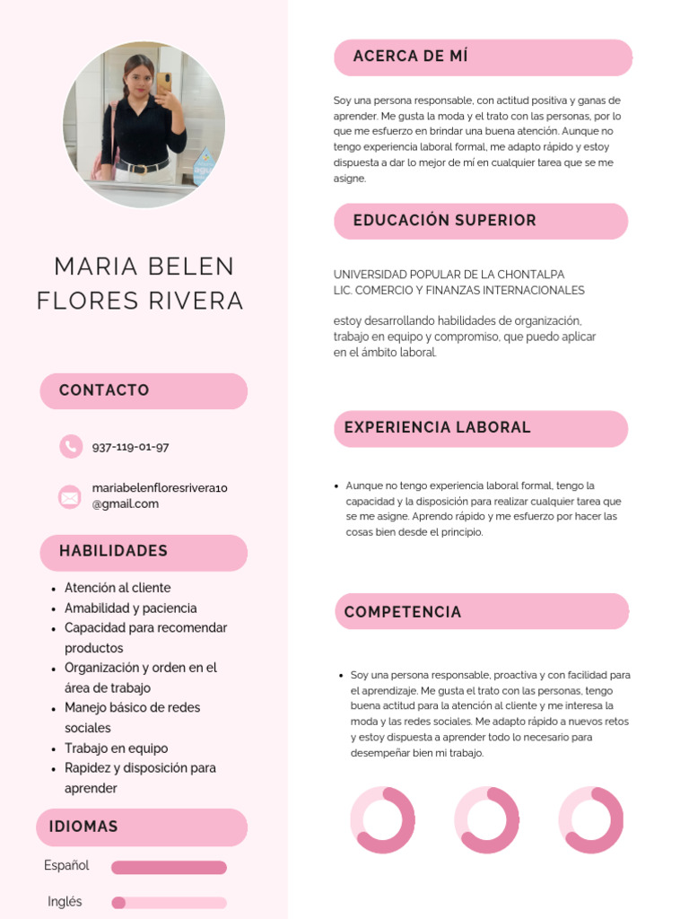 Currículum Vitae CV de Marketing Simple Rosa - 20250408 - 164108 - 0000 ...