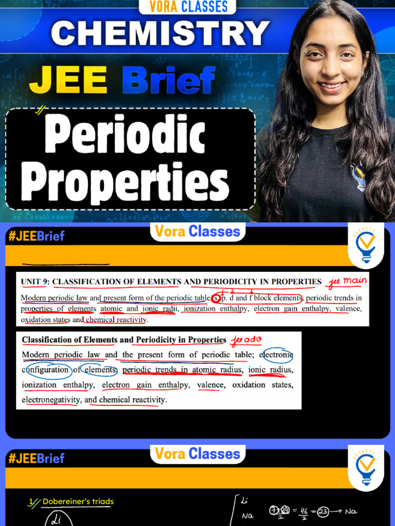 Periodic Properties (JEE Main and Advanced) | PDF | Periodic Table ...