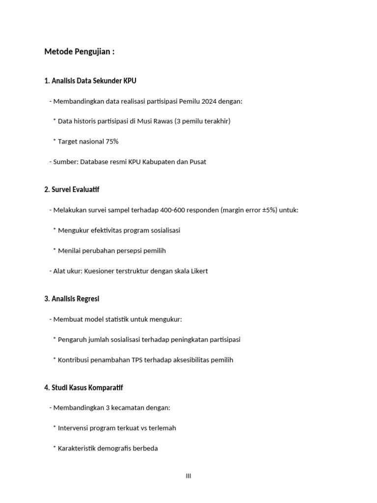 Metode Pengujian | PDF