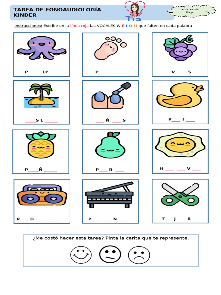 Tarea KINDER 10 AL 14 DE MAYO | PDF