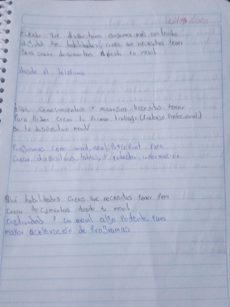 Preguntas Personales | PDF