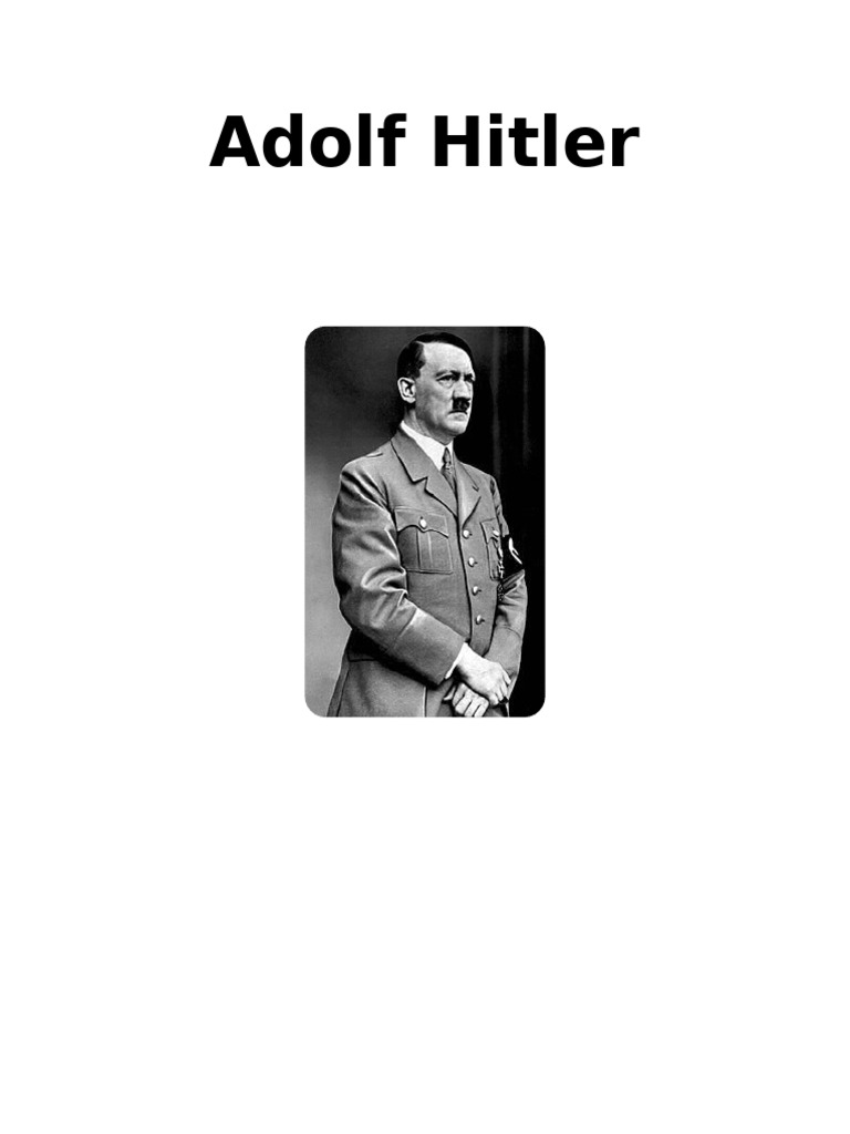 Adolf Hitler | PDF