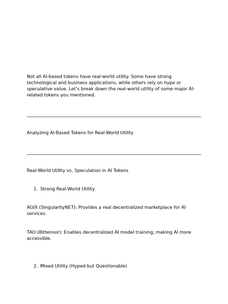 Narrative and Crypto Tokens | PDF