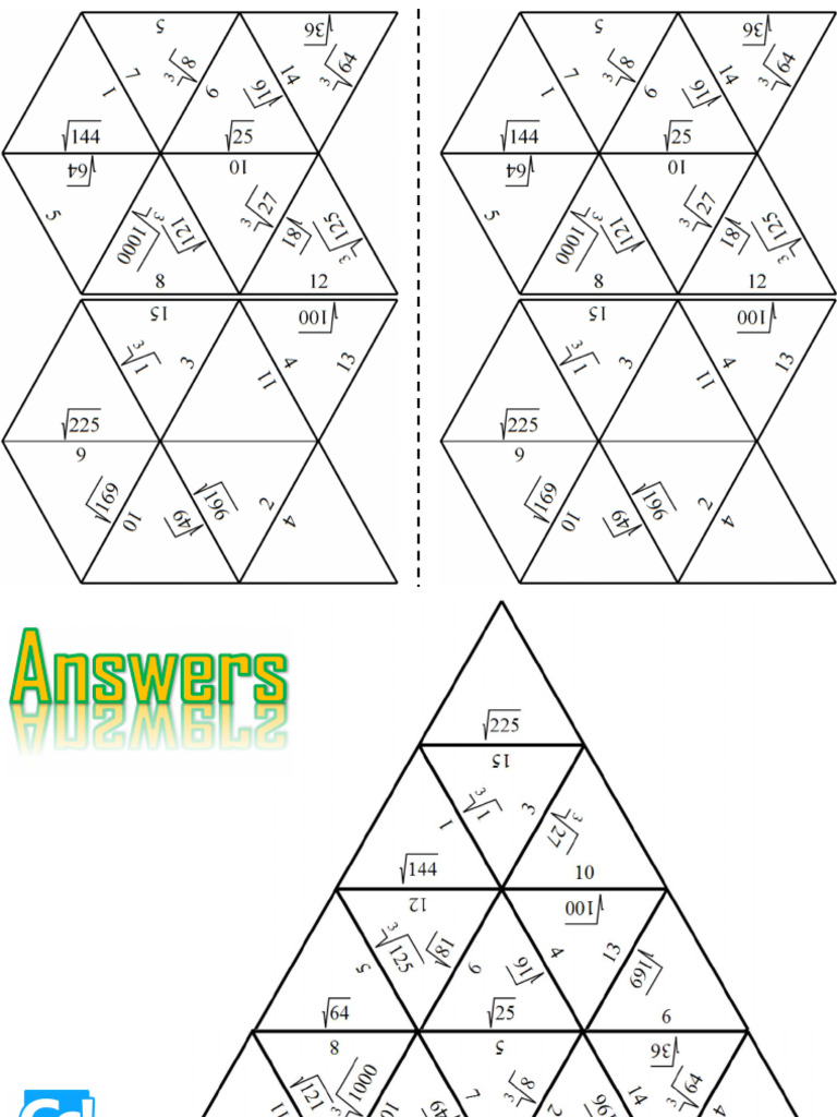 Roots Square - Cube Puzzle | PDF