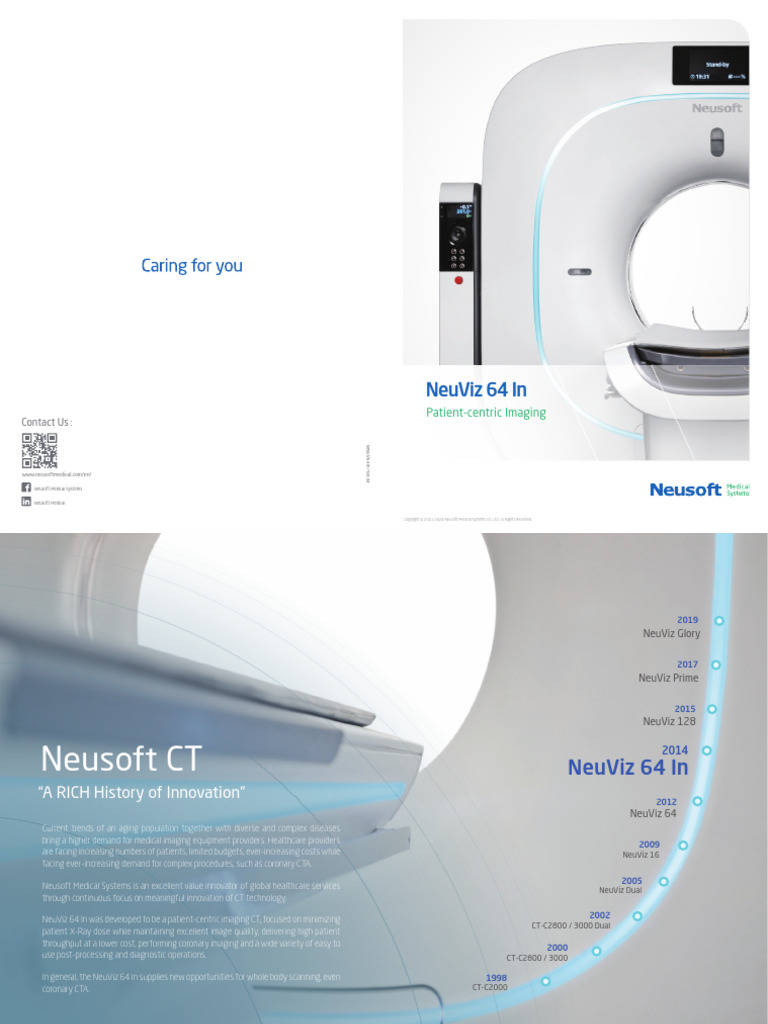 NeuViz 64 In: Patient-Centric CT Imaging | PDF | Ct Scan | Medical Imaging