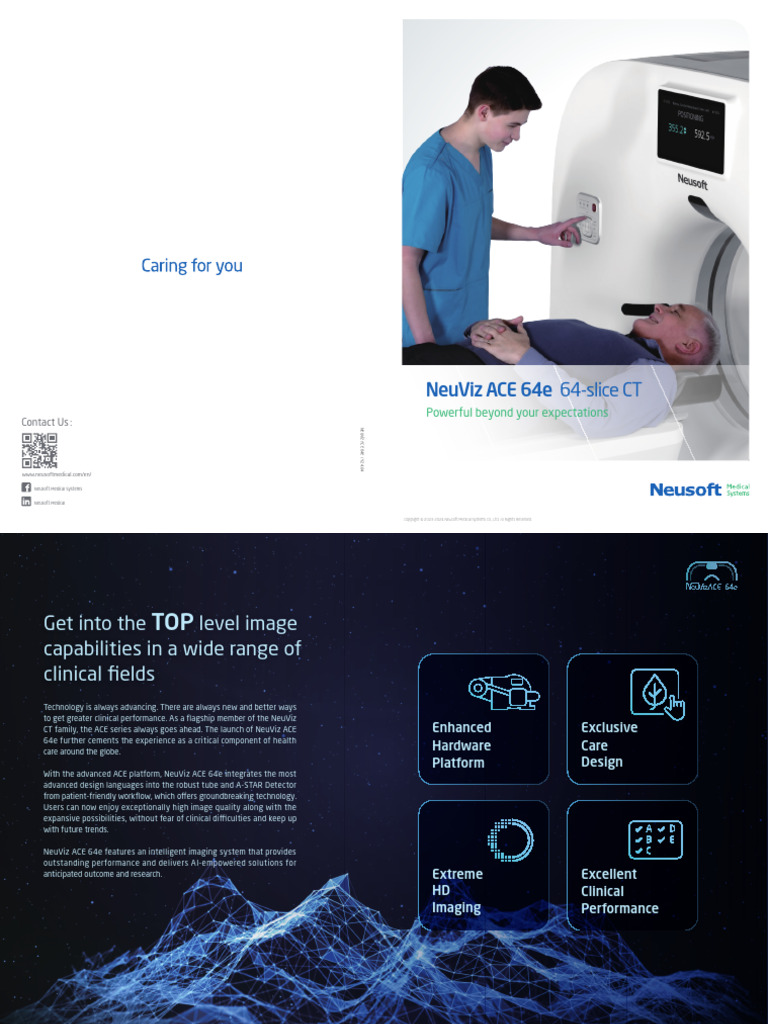 NeuViz ACE 64e CT Scanner Overview | PDF | Ct Scan | Artificial ...