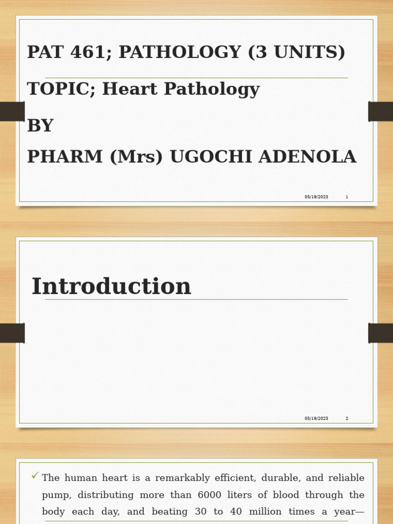 Heart Pathology Overview and Disorders | PDF | Heart | Heart Valve