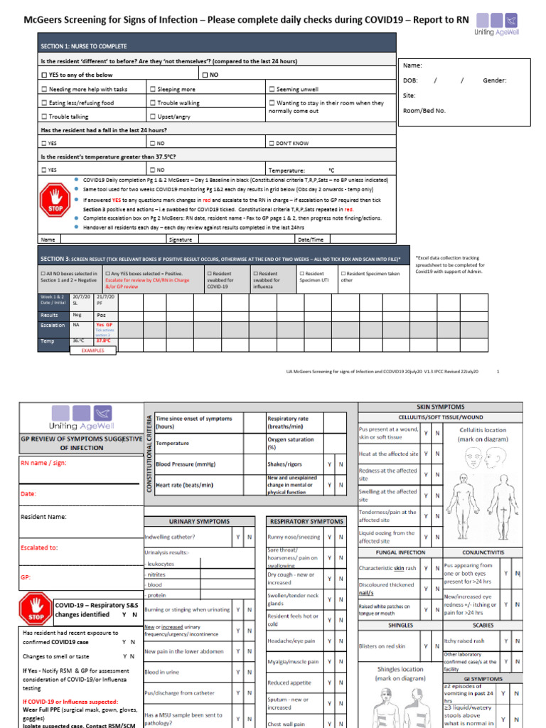UA MCGeers Screening For Signs of Infection | PDF | Medicine | Microbiology