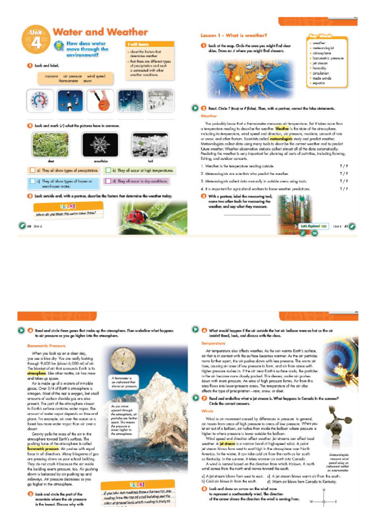 Shake Up Unit 4TH Water and Weather | PDF