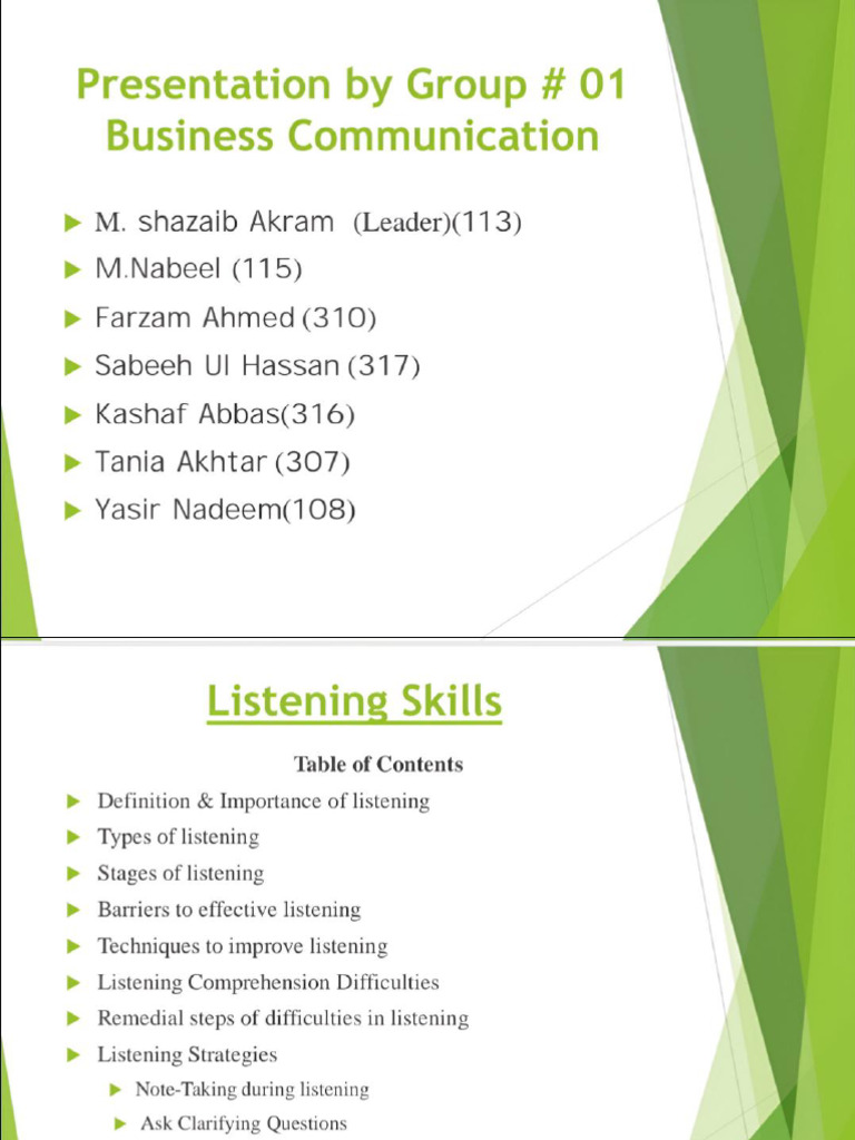 Group 1 Business Communication Presentation | PDF