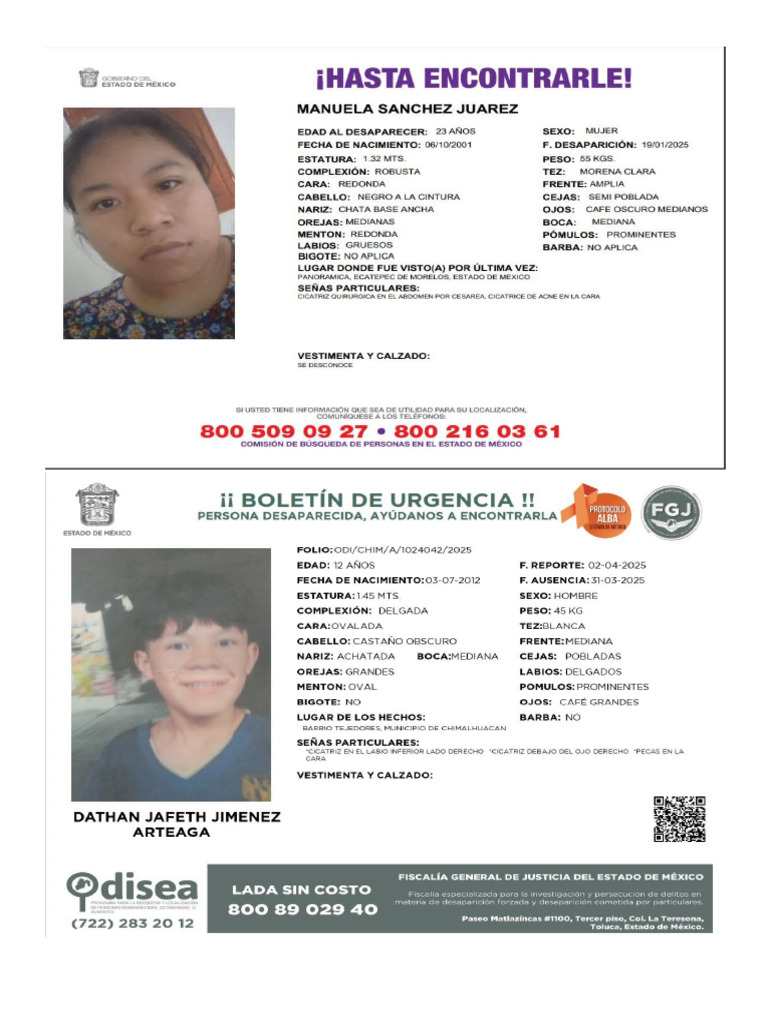 Alerta Amber Abril | PDF