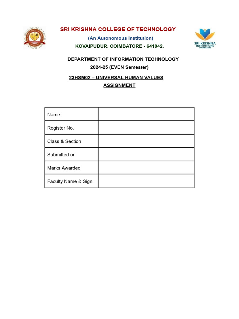 23hsm02 Uhv Assignment | PDF | Grandparent | Behavioural Sciences