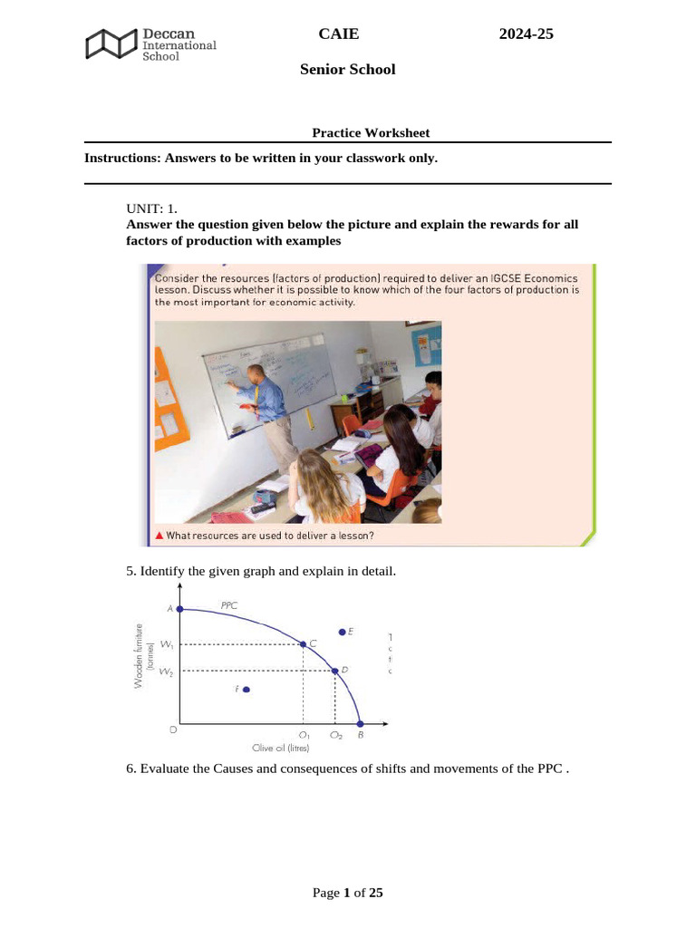 AS Level Guided Worksheet-Economics 24-25 | PDF | Elasticity (Economics ...
