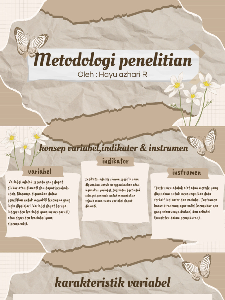 Variabel, Indikator, dan Instrumen Penelitian | PDF