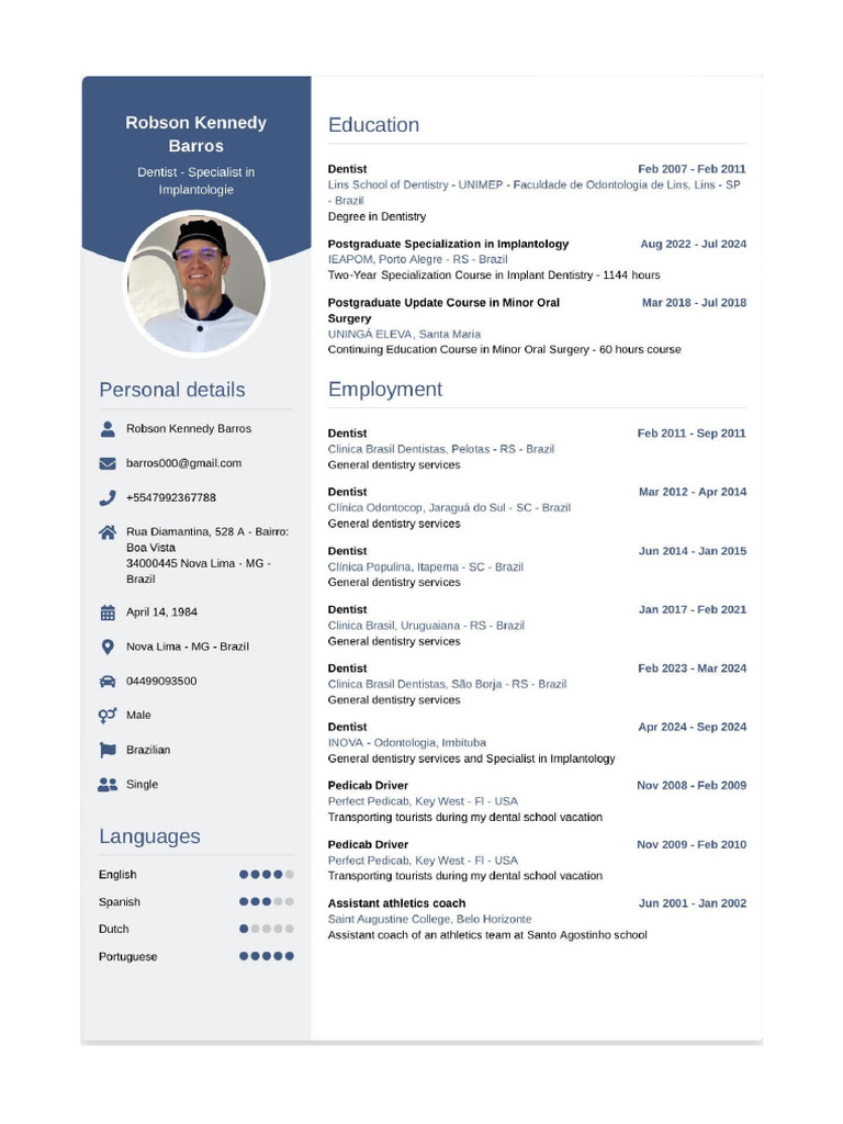 CV DR Robson Kennedy. PDF. Final | PDF