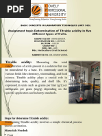 Unit 2-Determination of Total Titratable Acidity | PDF | Titration ...