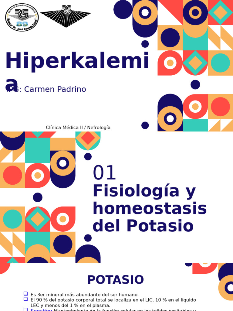 Guía sobre Hiperpotasemia y Potasio | PDF | Potasio | Química