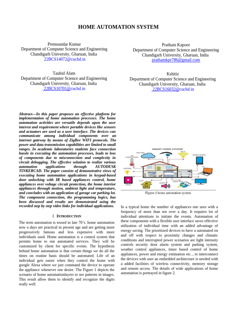 Home Automation Review Paper (1) With Pages Removed | PDF | Home ...