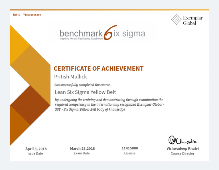 Lean Six Sigma Yellow Belt | PDF